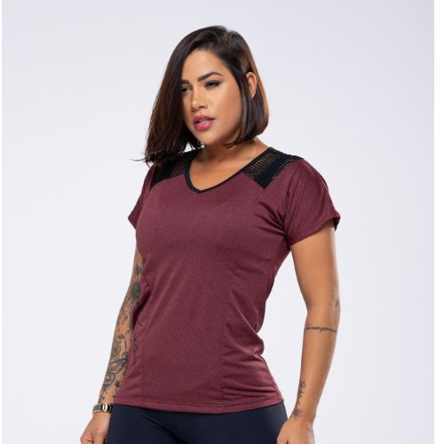 Blusa com tela dry fit | Loja